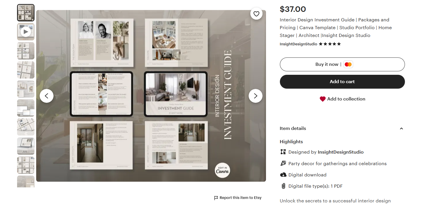 How to Create an Interior Design Investment Guide (+ 5 Pro Templates ...