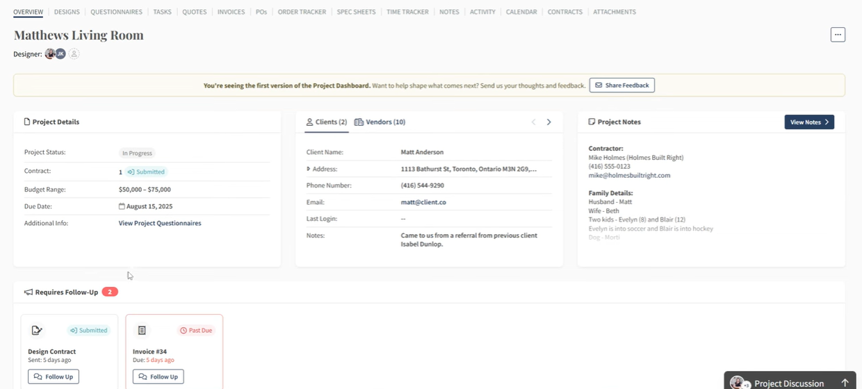 Top 7 Interior Design Project Management Software [2026 Guide ...